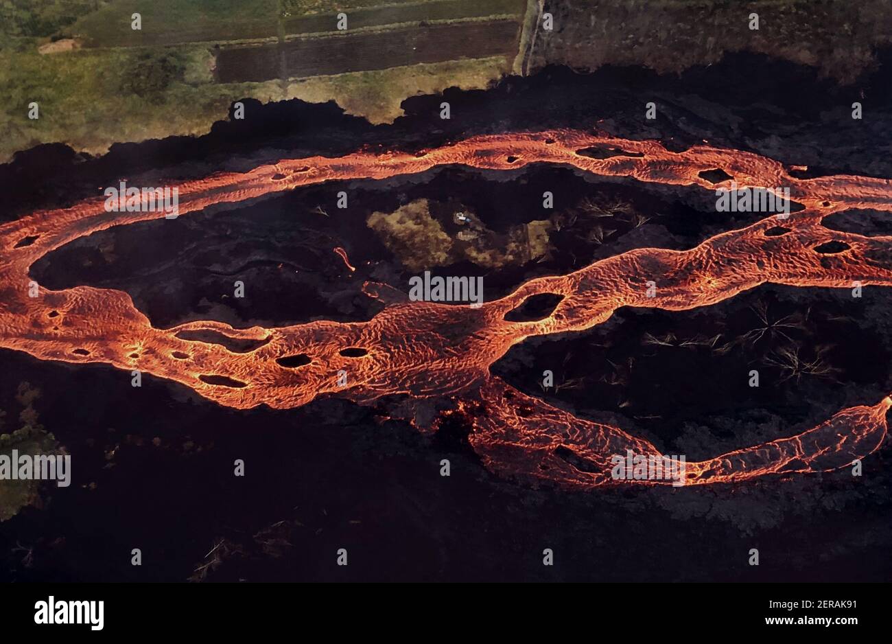 The Kilauea Volcano east rift zone eruption continues mainly from ...