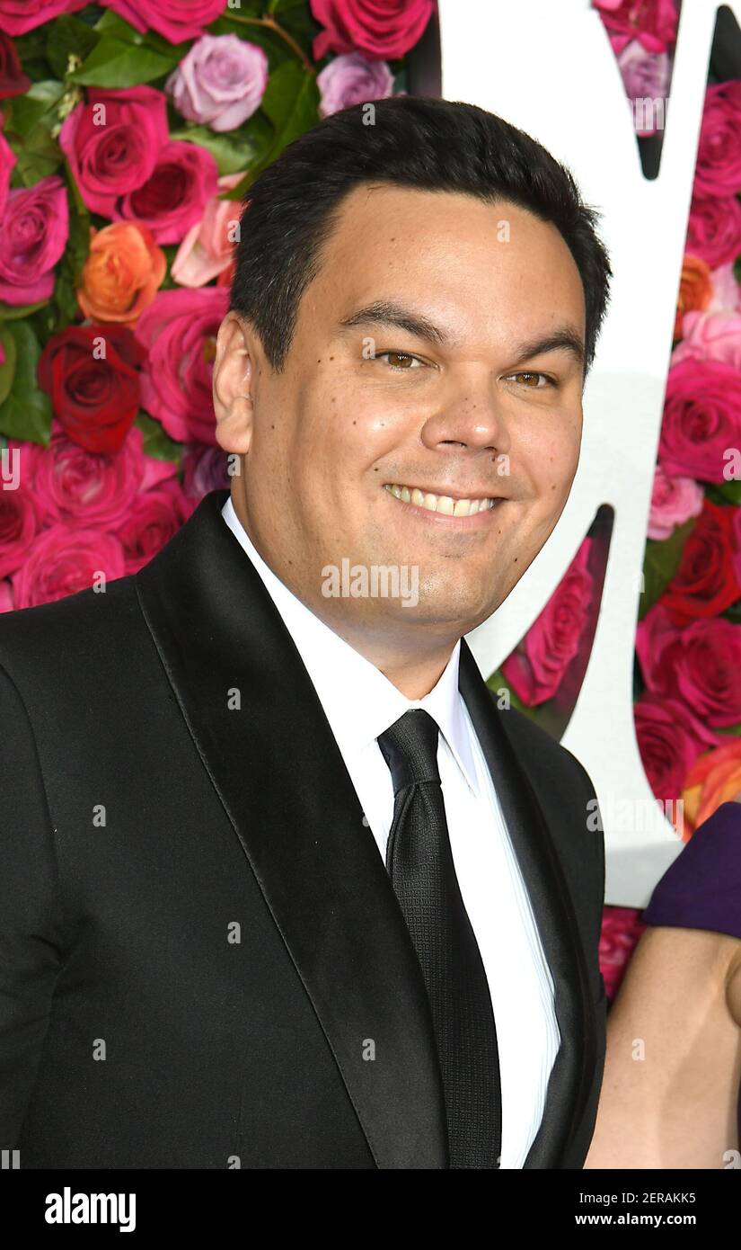 Robert Lopez arrive at The 72nd Annual Tony Awards on June 10, 2018 at ...