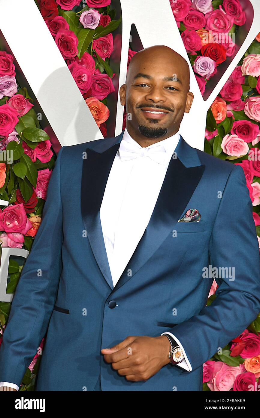 Brandon Victor Dixon arrives at The 72nd Annual Tony Awards on June 10 ...