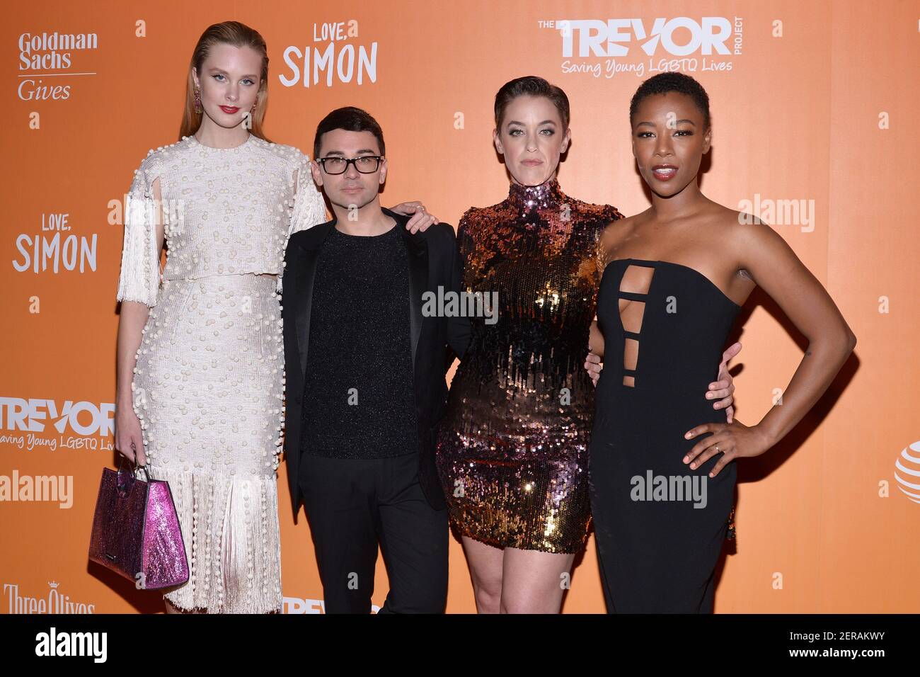 (L-R) Jasmine Poulton, Christian Siriano, Lauren Morelli and Samira ...