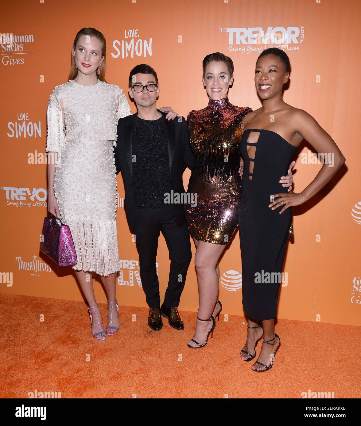 (L-R) Jasmine Poulton, Christian Siriano, Lauren Morelli and Samira ...