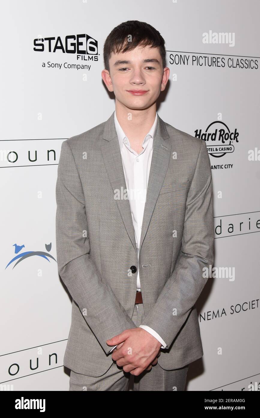Lewis MacDougall attends The Cinema Society with Hard Rock Hotel ...