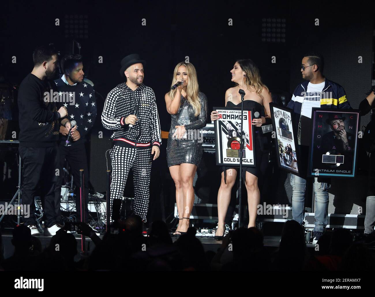 MIAMI, FL - JUNE 9: Los Pichy Boys, Nacho and Jackie Guerrido are seen ...