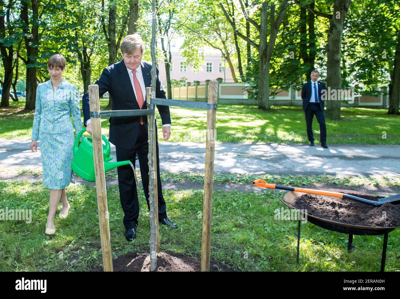 King Willem-Alexander of the Netherlands, President Kersti Kaljulaid ...
