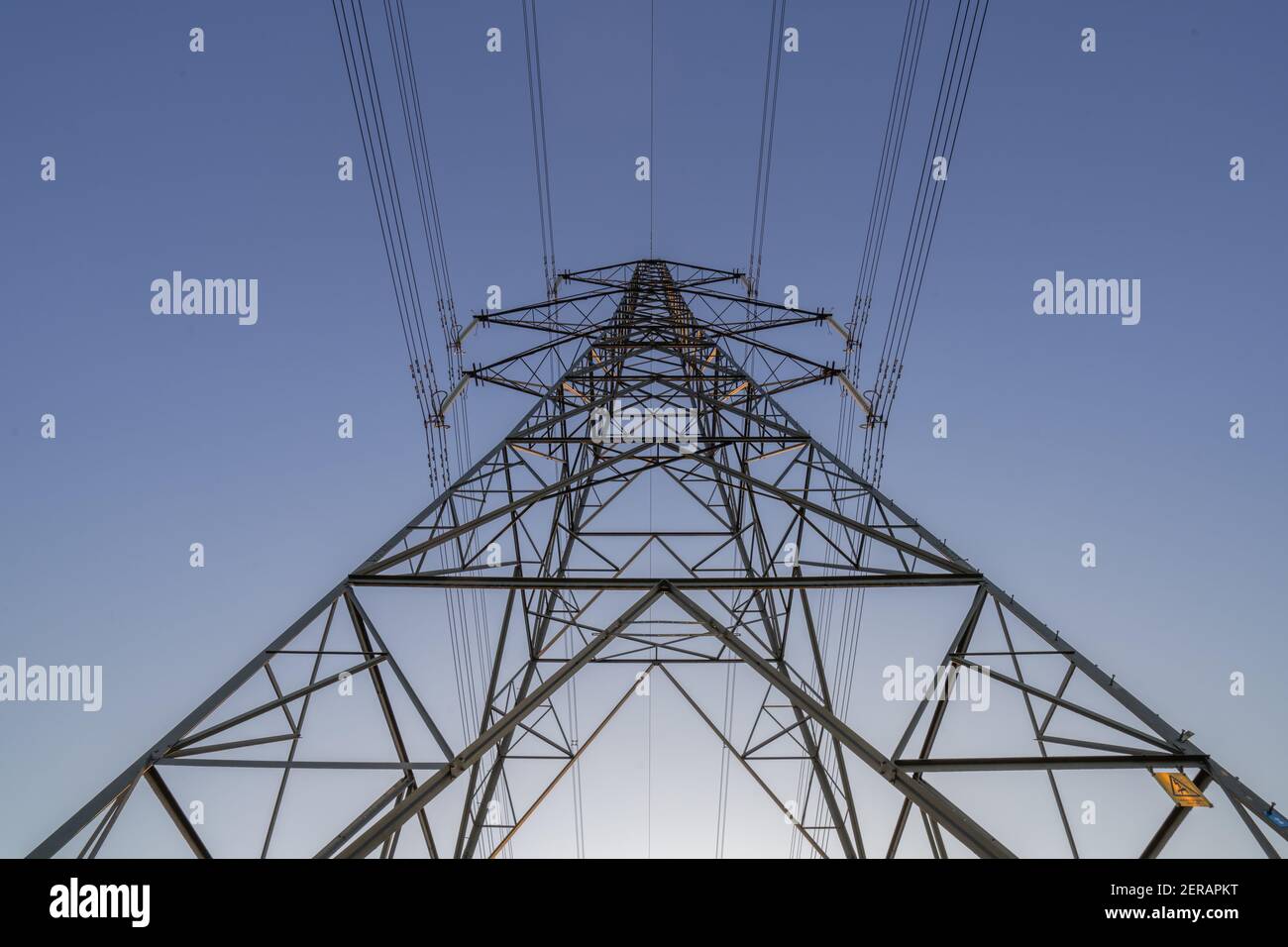 Electricity Tower or Electricity Pylon large steel structure carrying ...