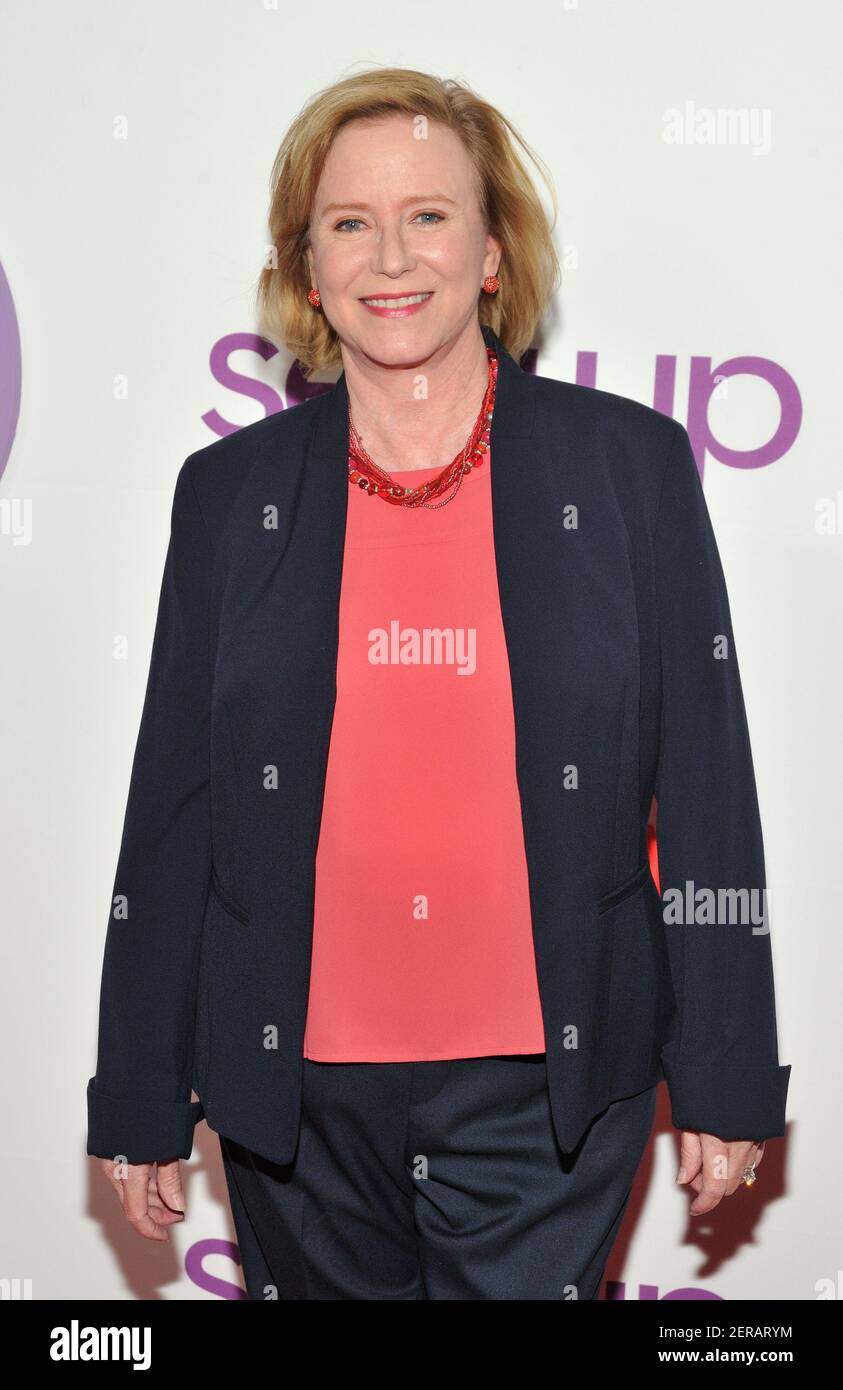 Actress Eve Plumb attends the NY special screening of Set It Up at the ...