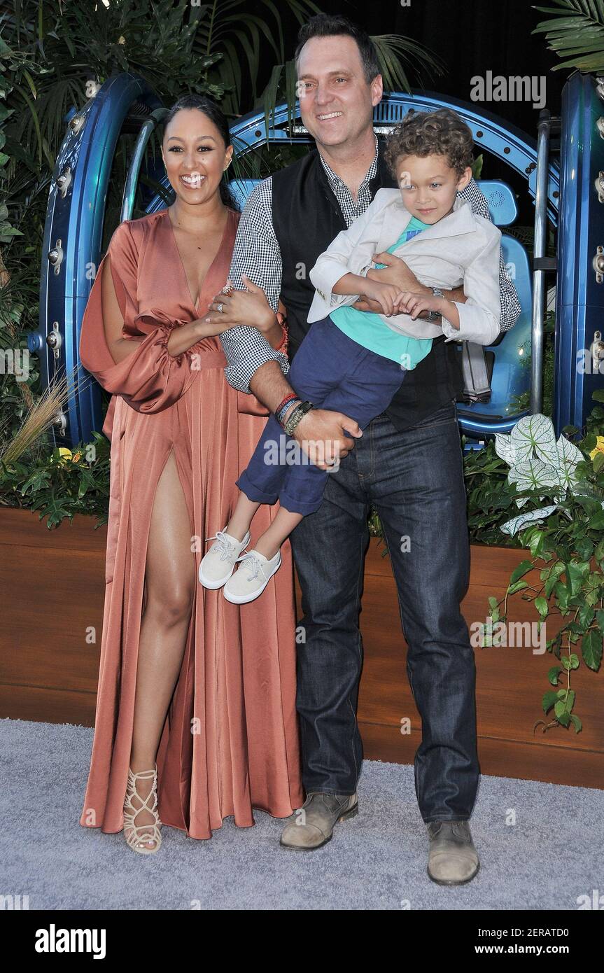 (L-R) Tamera Mowry-Housley, Adam Housley and Son Aden Housley at the ...
