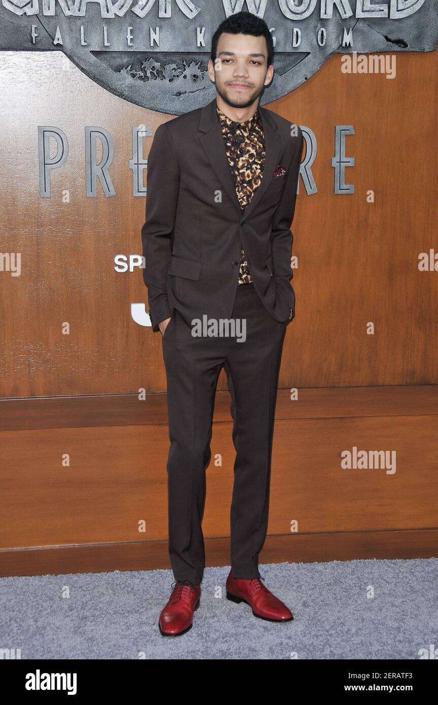 Justice Smith arrives at the "Jurassic World: Fallen Kingdom" Los ...