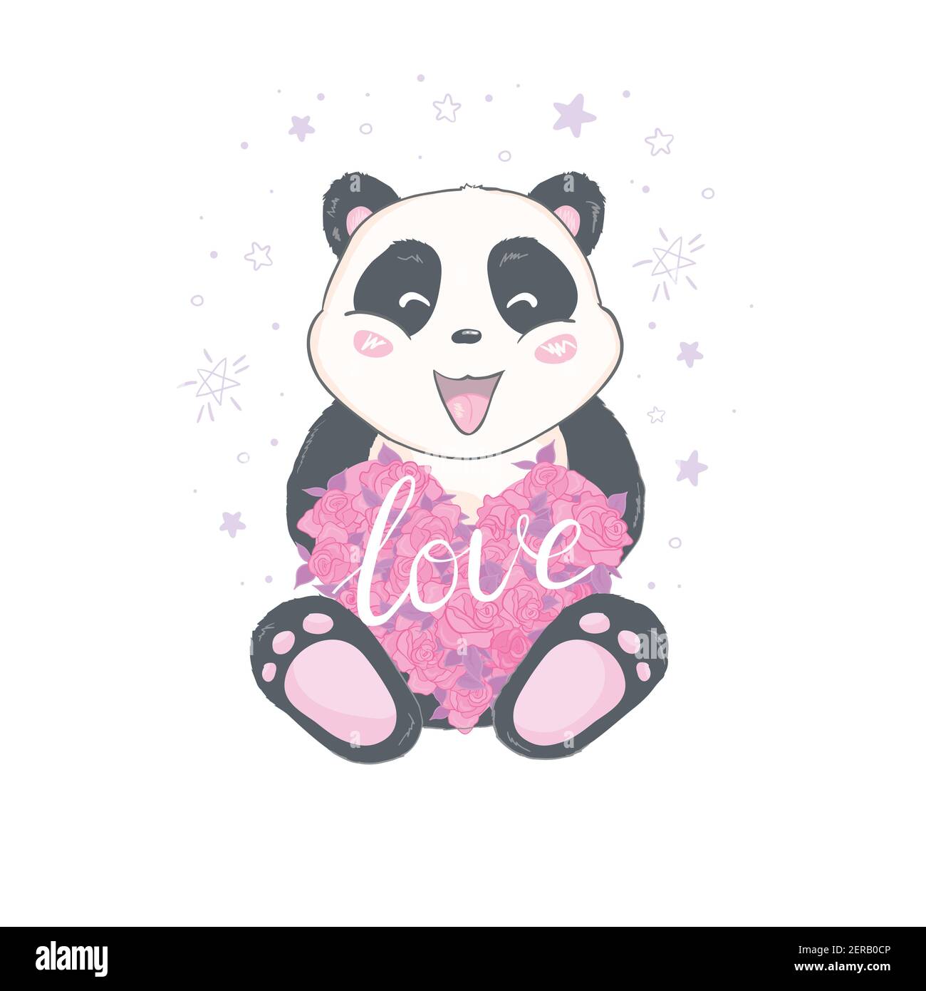 Pink panda Cut Out Stock Images & Pictures - Alamy