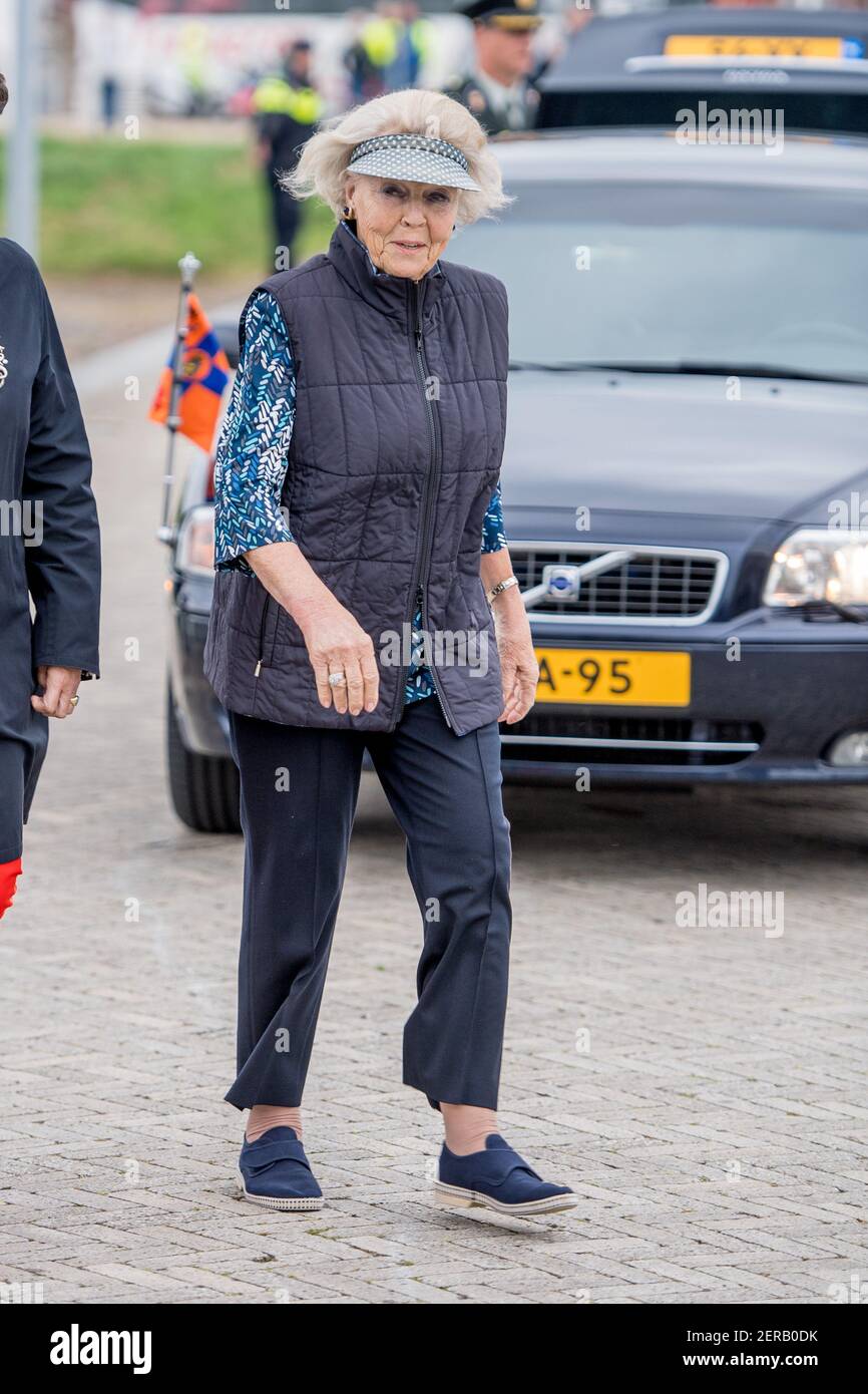 Princess Beatrix sails the Groene Draeck (Green Dragon) during a fleet ...