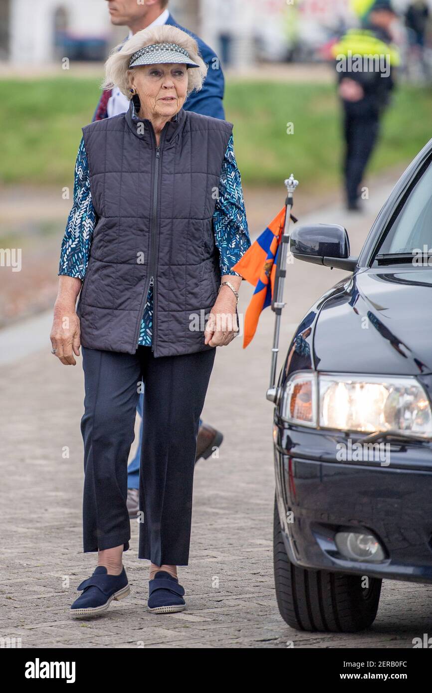 Princess Beatrix sails the Groene Draeck (Green Dragon) during a fleet ...