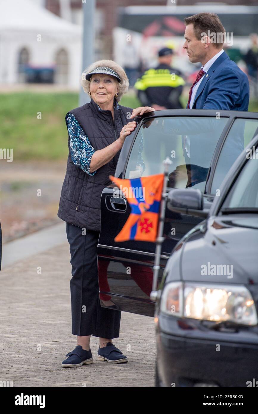 Princess Beatrix sails the Groene Draeck (Green Dragon) during a fleet ...