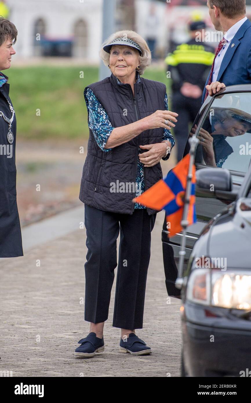 Princess Beatrix sails the Groene Draeck (Green Dragon) during a fleet ...