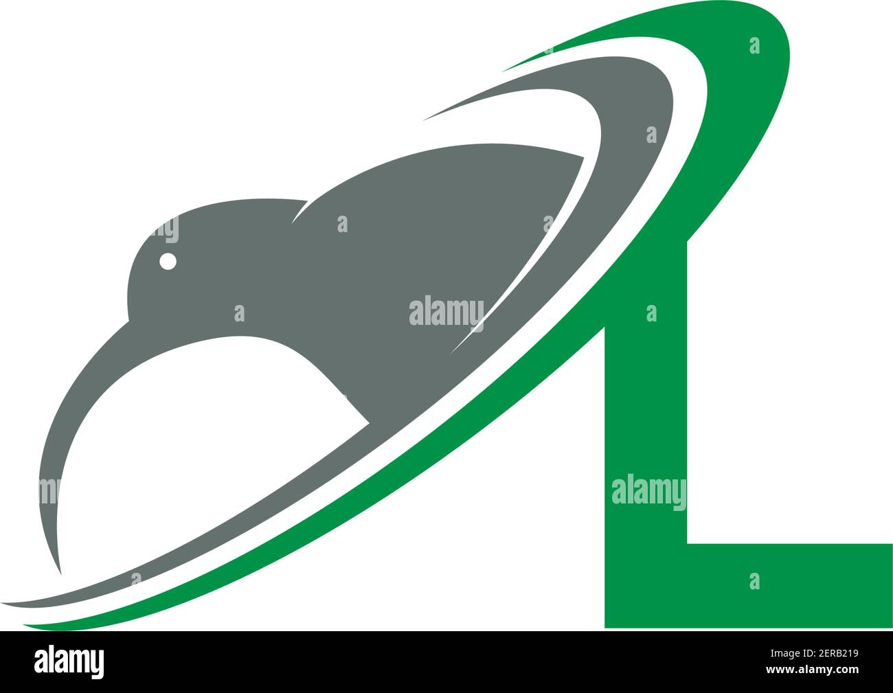 Letter L with kiwi bird logo icon design vector illustration Stock ...