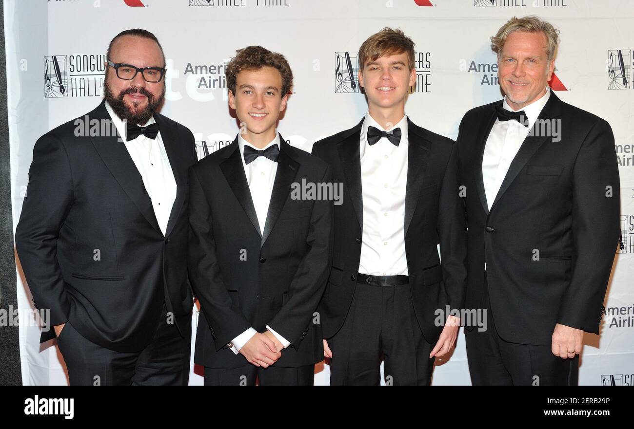 L-R: Songwriter Desmond Child, Nyro Child Shaw, Roman Child Shaw and ...
