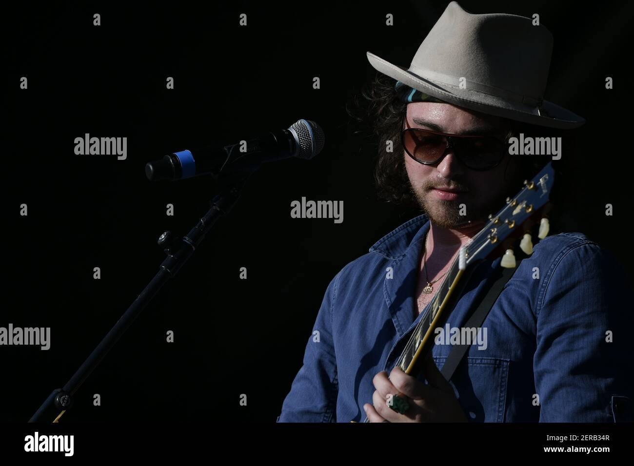 The Spencer Lee band performs on the Lawn Stage on the first day of the ...