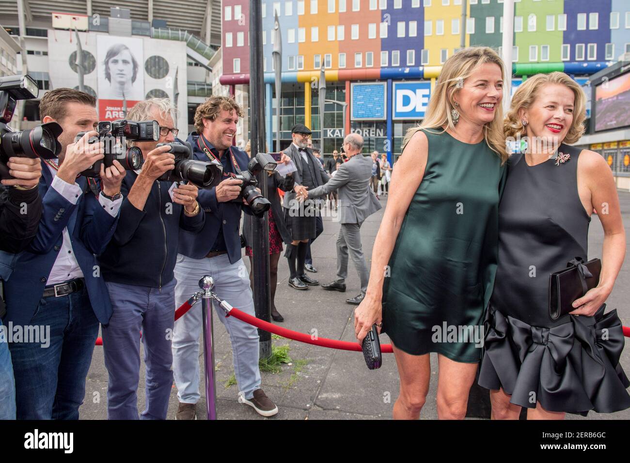 Princess Mabel and sister Nicoline Wisse Smit attending AmsterdamDiner ...