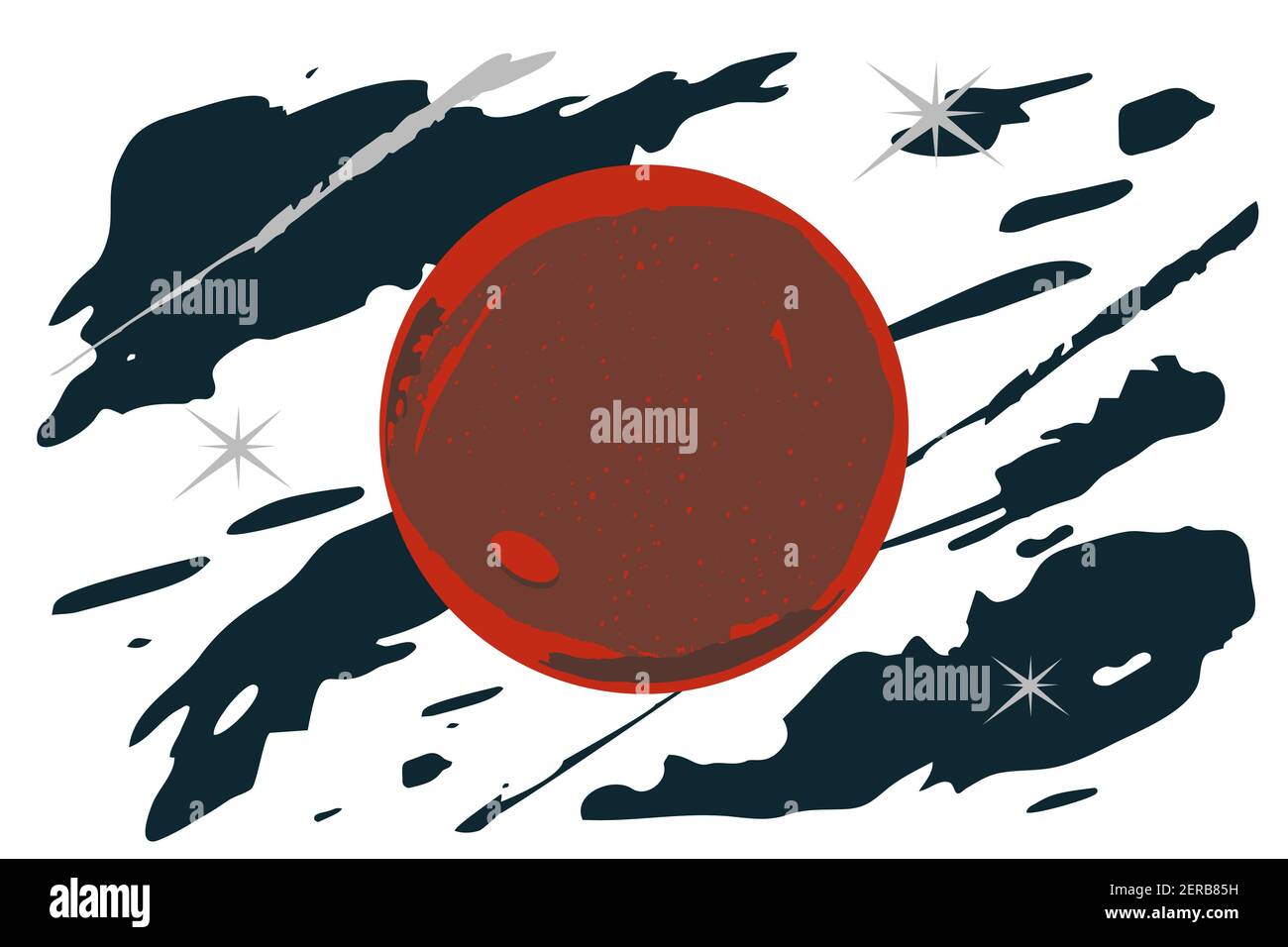 Space expedition flying shuttle Stock Vector Images - Alamy