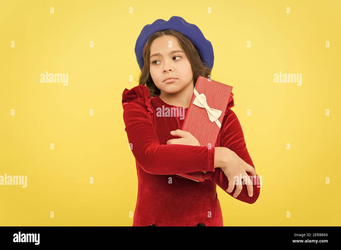 Teenager child hold gift hi-res stock photography and images - Alamy