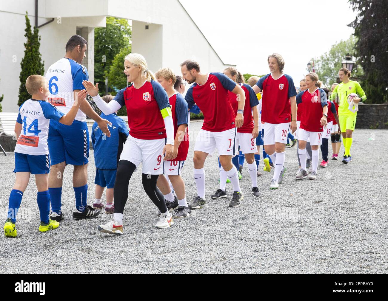 18-06-2018 Norway Prince Haakon and Princess Mette Marit and Princess ...