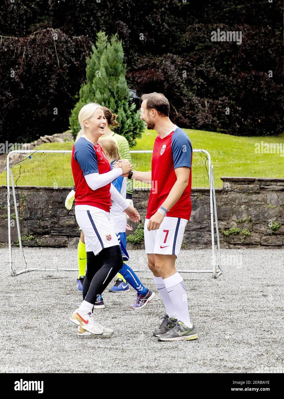 18-06-2018 Norway Prince Haakon and Princess Mette Marit and Princess ...