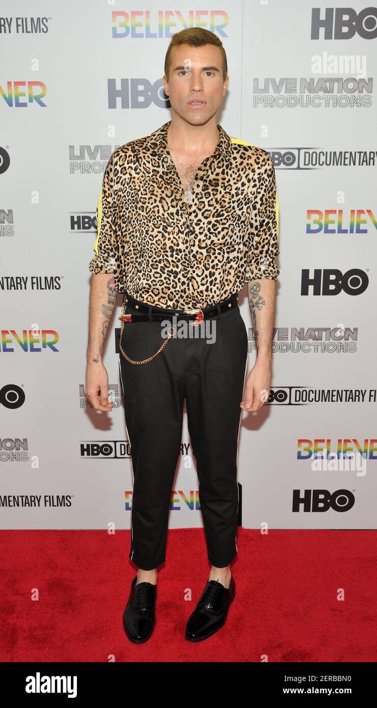Singer Tyler Glenn attends the NY premiere of Believer at The ...