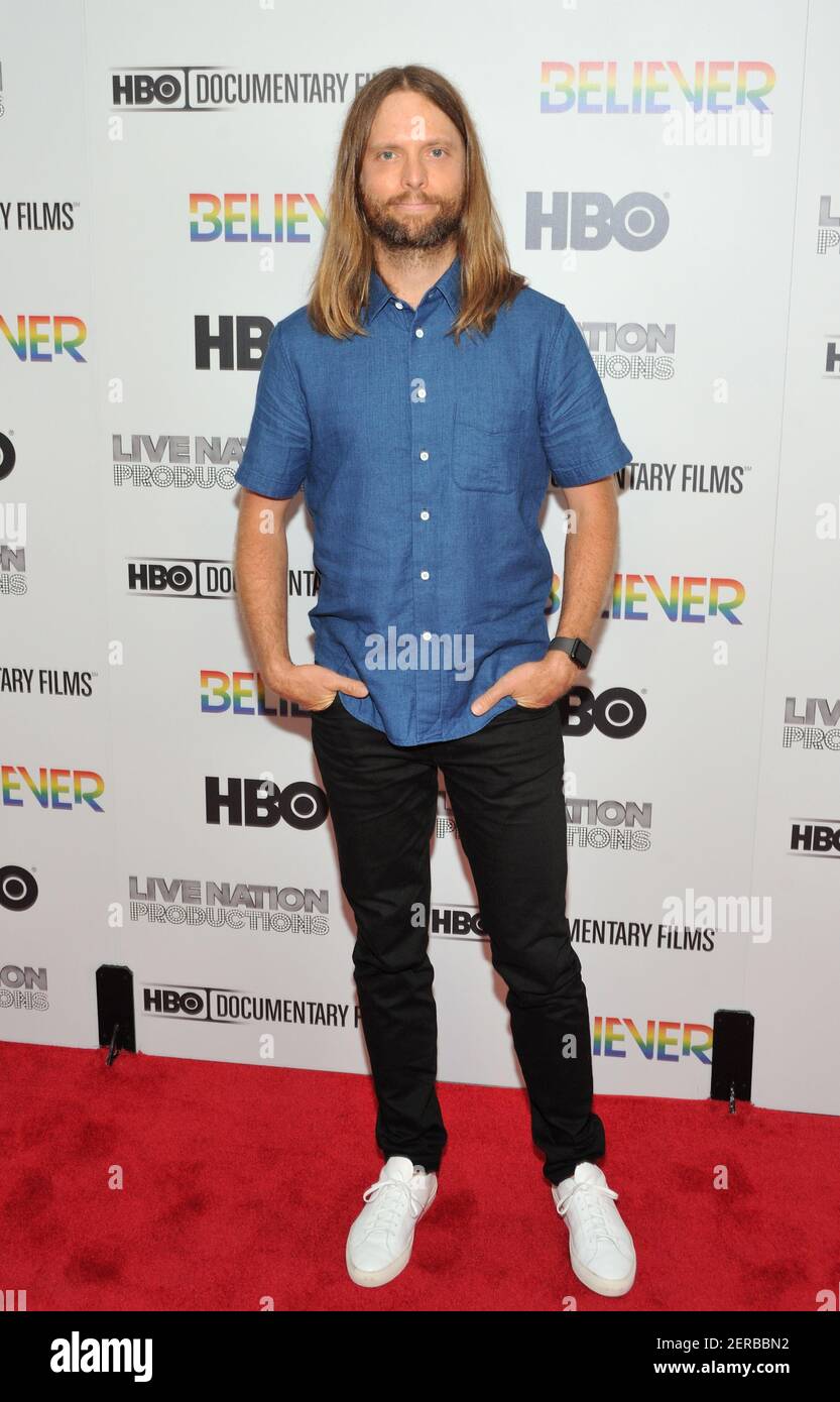 Musician James Valentine (Maroon 5) attends the NY premiere of Believer ...