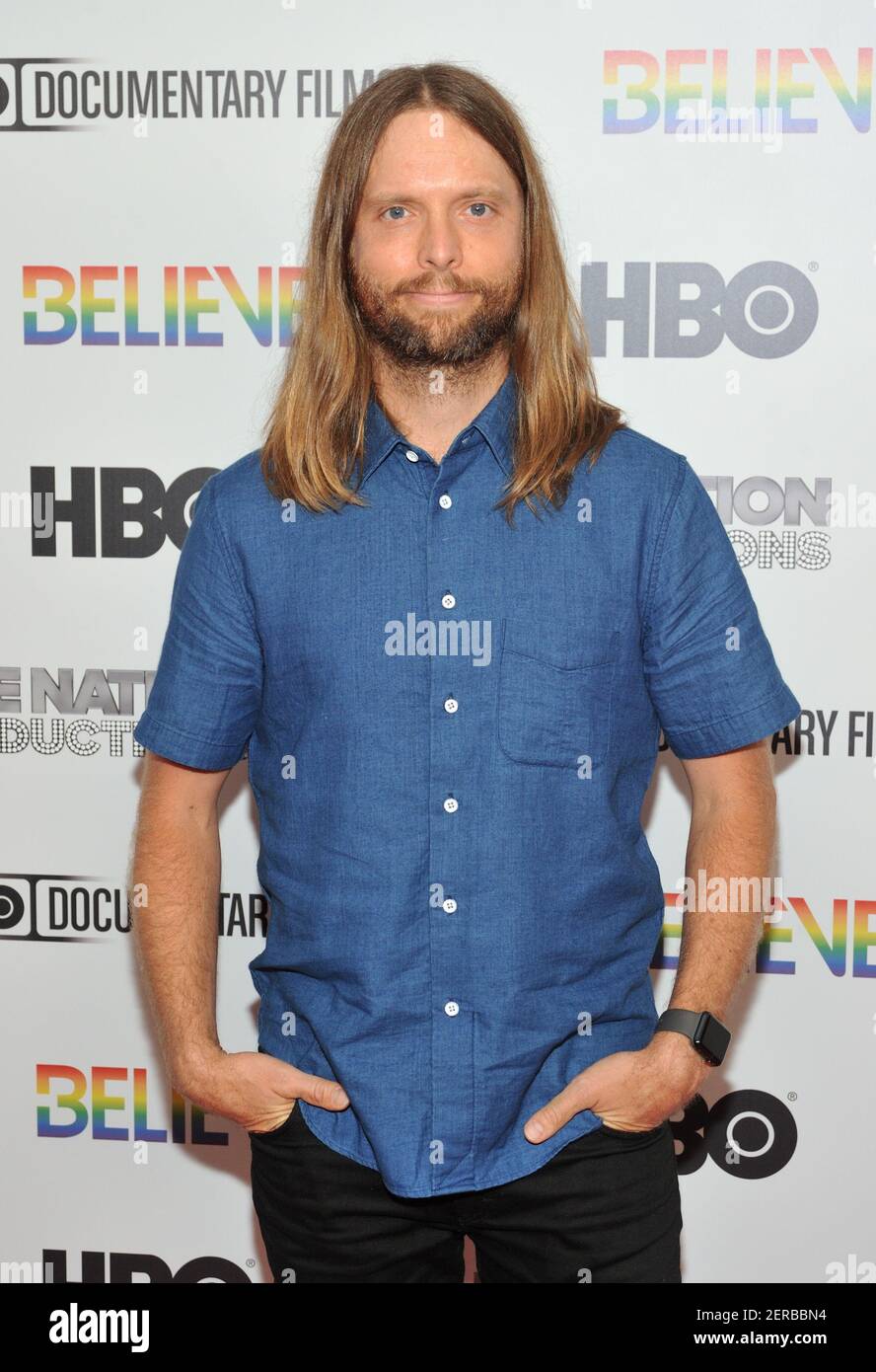 Musician James Valentine (Maroon 5) attends the NY premiere of Believer ...
