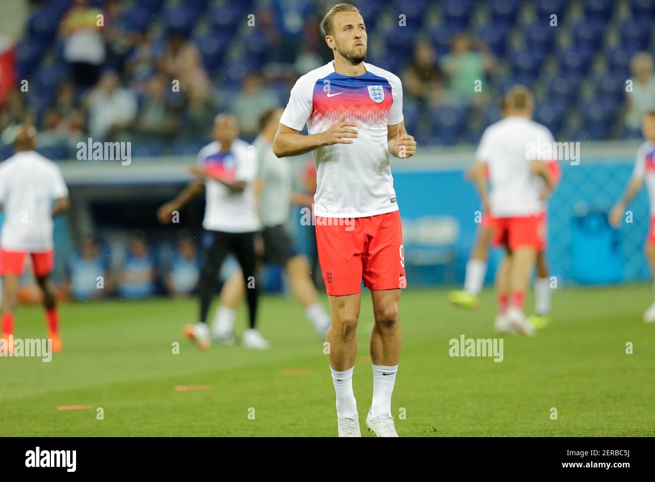 England football player Harry Kane befote the match. June 18, 2018 ...