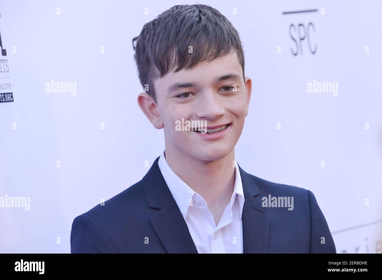 Lewis MacDougall arrives at the "Boundaries" Los Angeles Premiere held ...