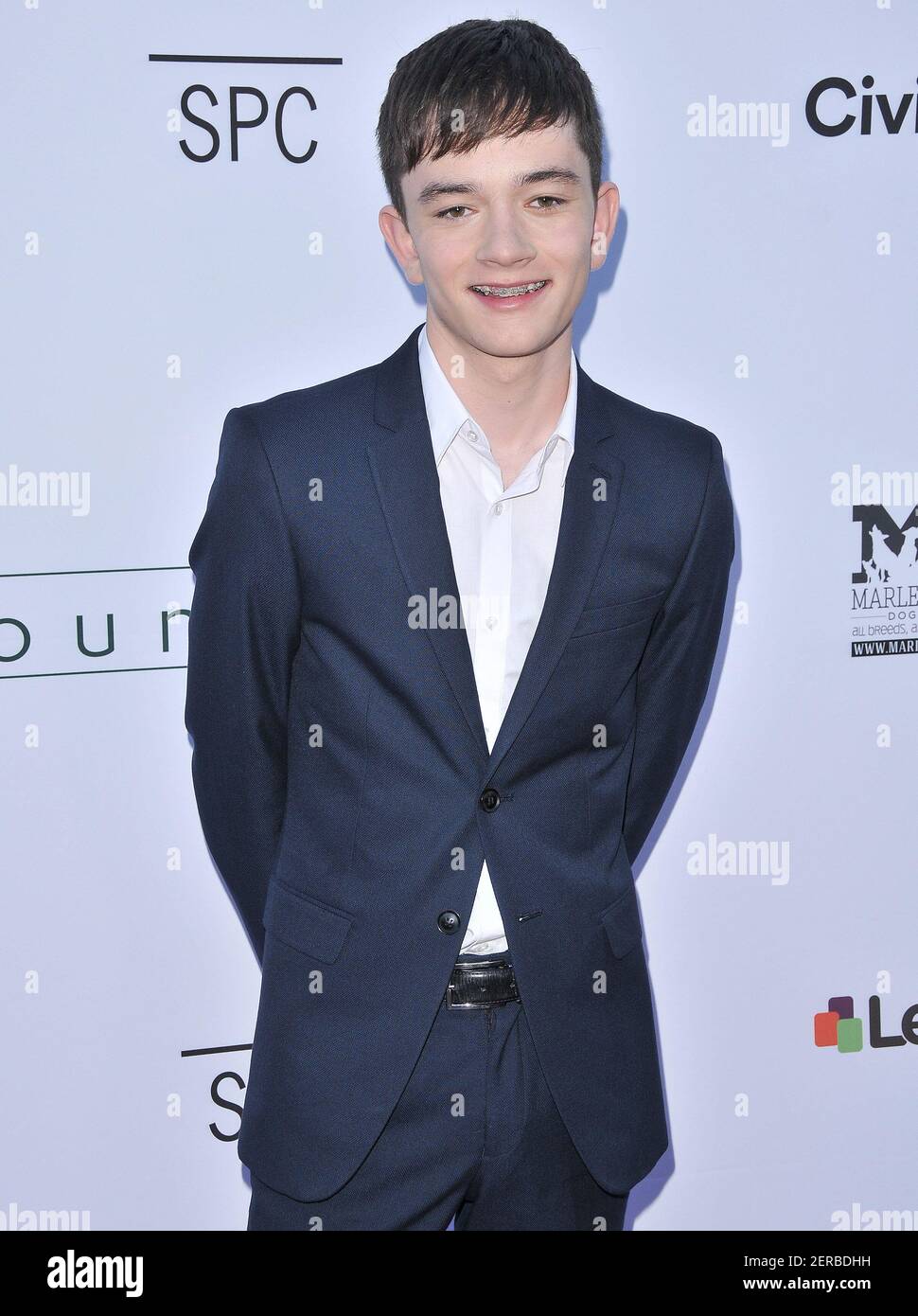 Lewis MacDougall arrives at the "Boundaries" Los Angeles Premiere held ...