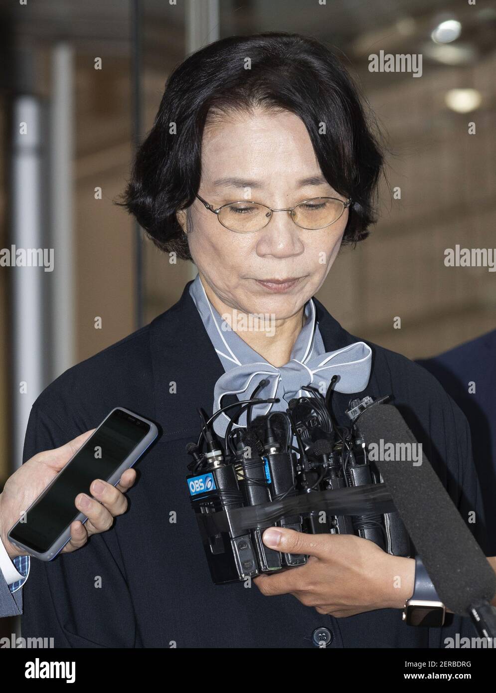 South Korean Lee Myung-hee, 69 year, wife of Hanjin Group Chairman Cho ...