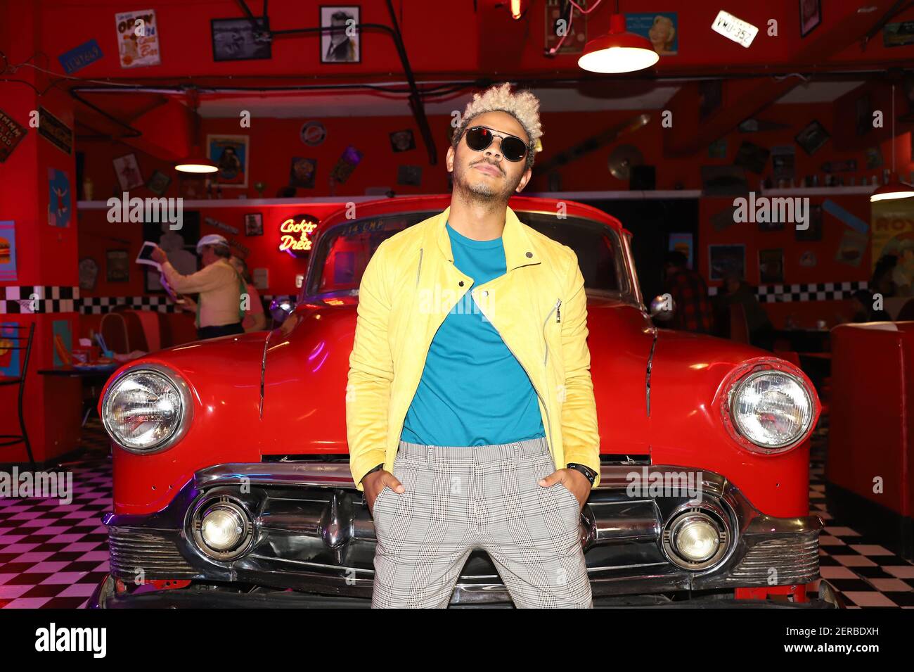 Kalimba Mexican singer attends photoshoot at Be Bops Diner on June 19 ...