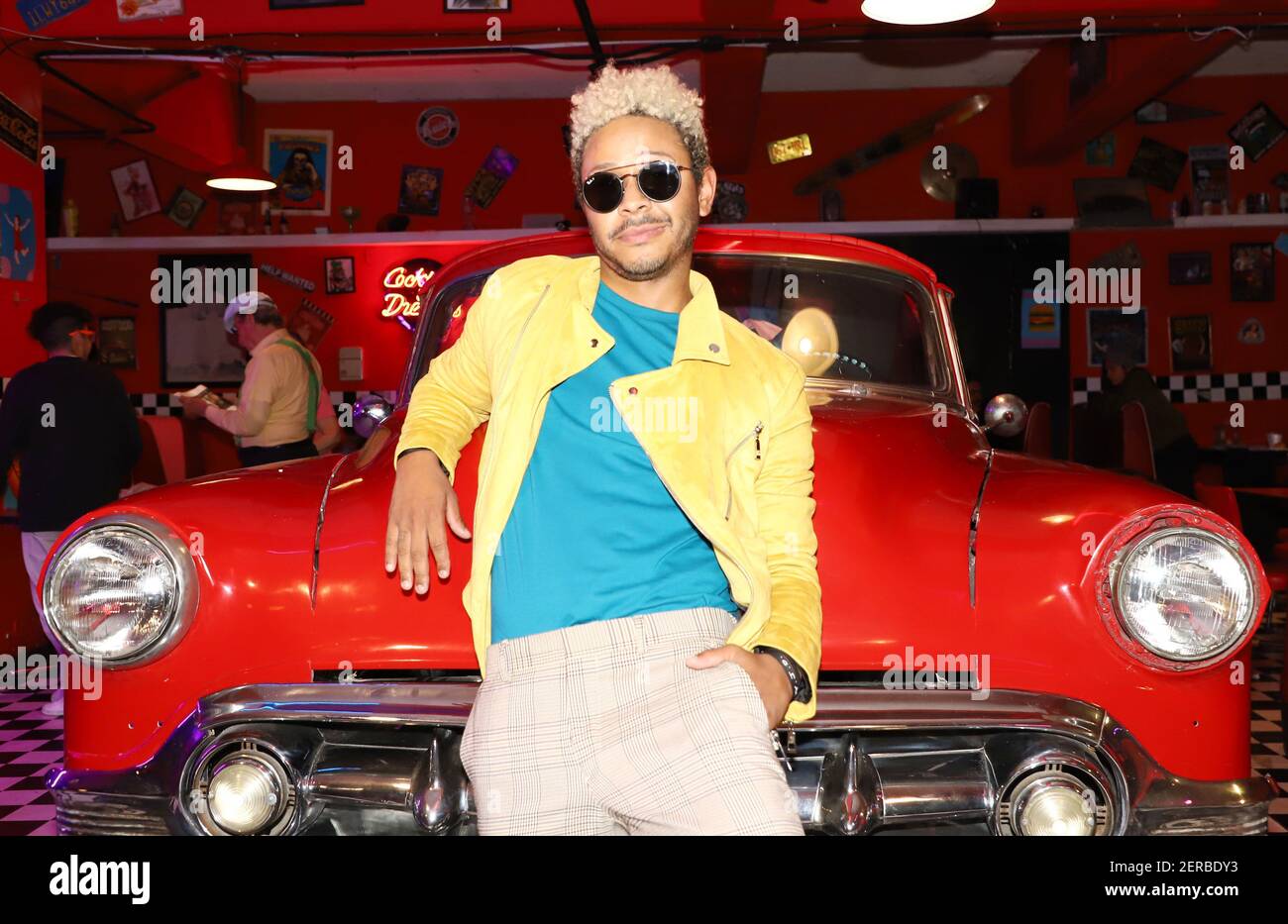 Kalimba Mexican singer attends photoshoot at Be Bops Diner on June 19 ...