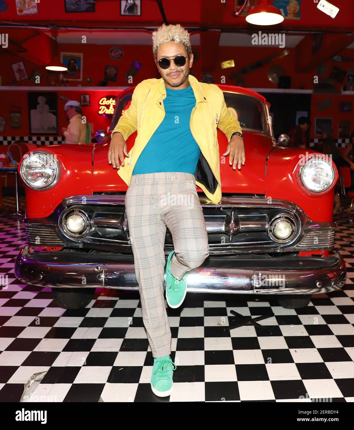 Kalimba Mexican singer attends photoshoot at Be Bops Diner on June 19 ...