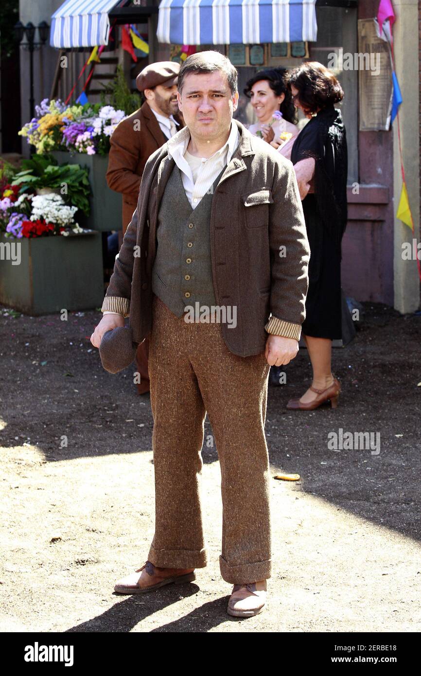Spanish actor Secun de la Rosa during the filming of the TVE series 'El ...