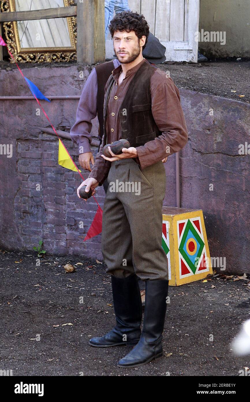Spanish actor Jose Lamuno during the filming of the TVE series 'El ...