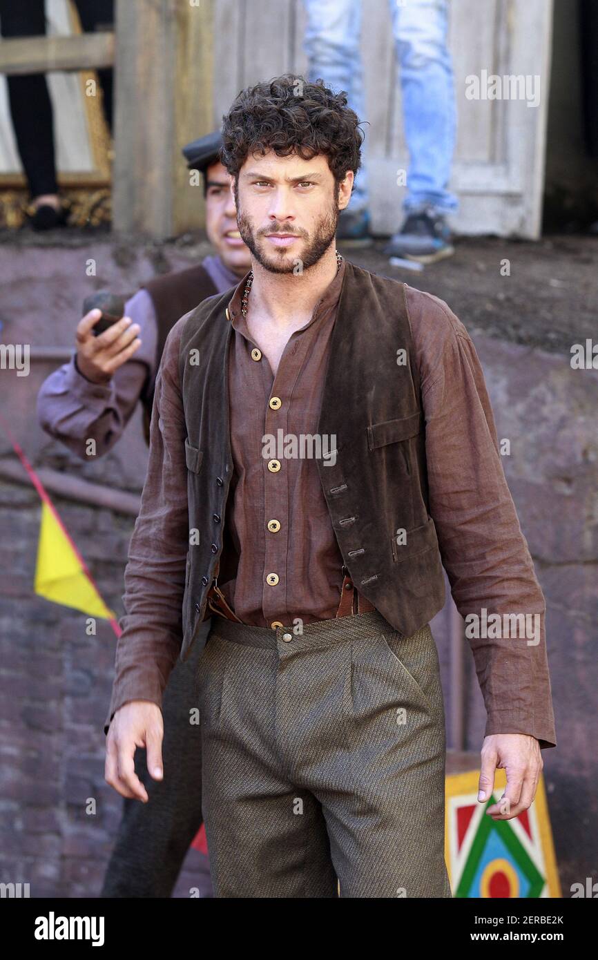 Spanish actor Jose Lamuno during the filming of the TVE series 'El ...