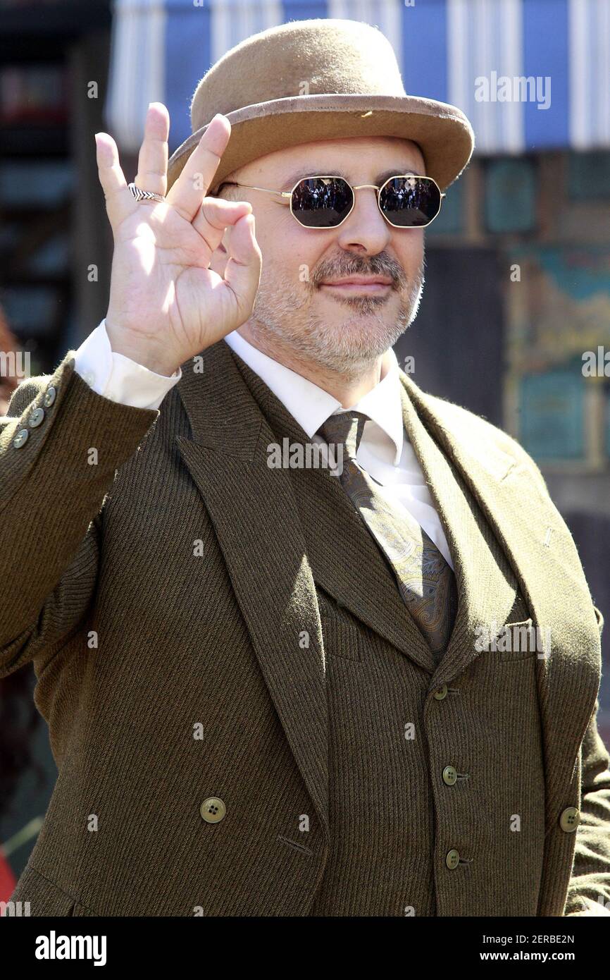 Spanish actor Roberto Alamo during the filming of the TVE series 'El ...