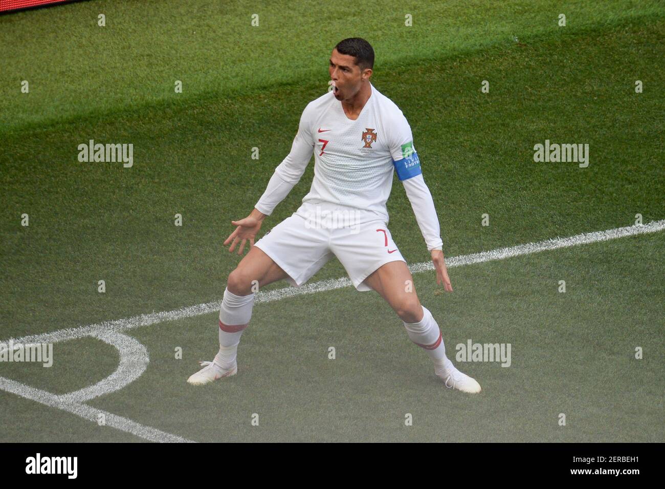 Portugese football player Cristiano Ronaldo during the match. June 20 ...