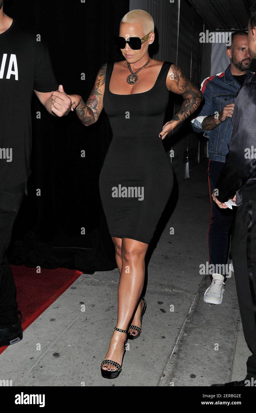 Amber Rose arrives at the Amber Rose x Simply Be Launch Party held at Bootsy Bellows in West ...