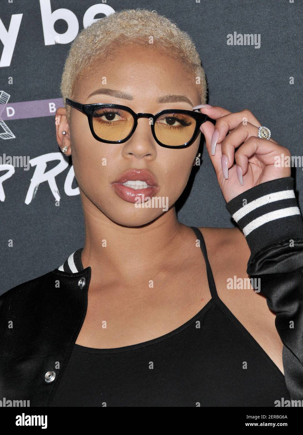 DJ Duffey arrives at the Amber Rose x Simply Be Launch Party held at ...