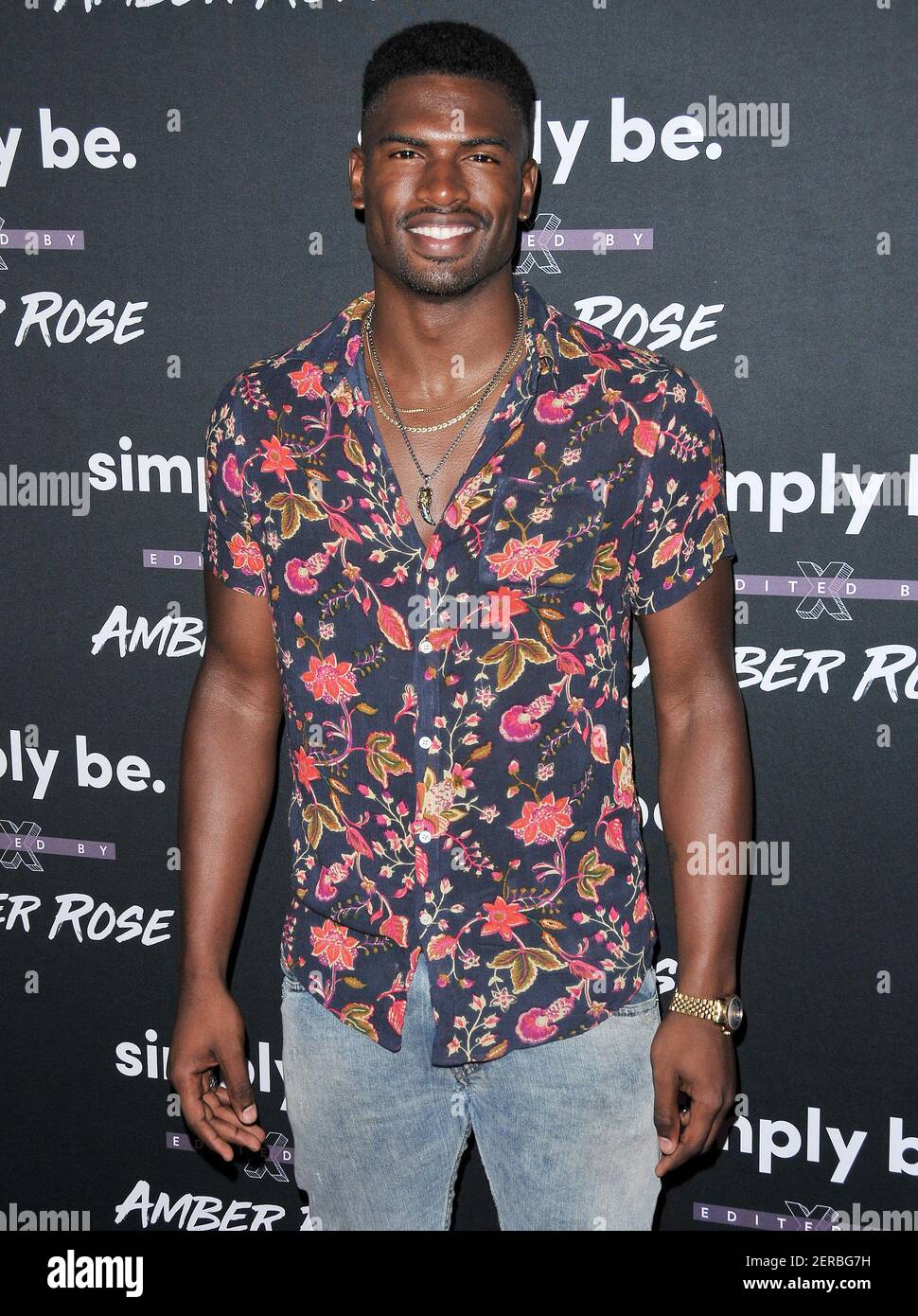 Broderick Hunter arrives at the Amber Rose x Simply Be Launch Party ...