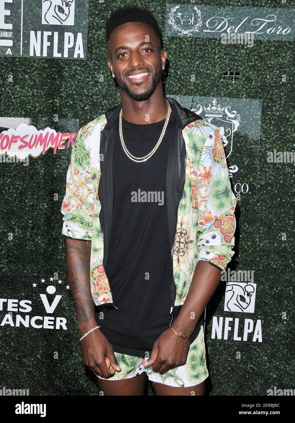 Dontrelle Inman arrives at the First Day of Summer x Athletes vs ...