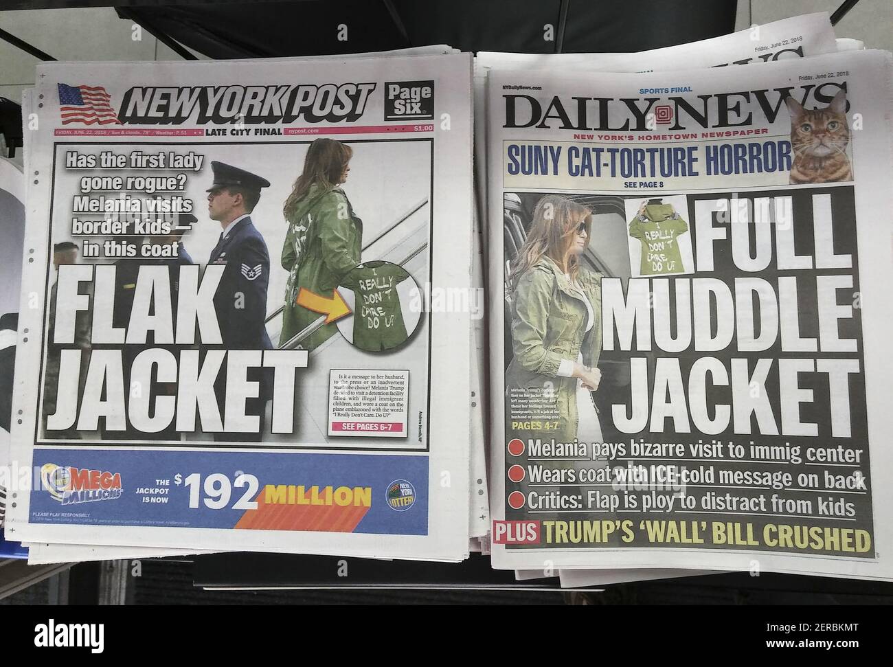 New York tabloid newspapers feature cover stories on Friday, June 22 ...