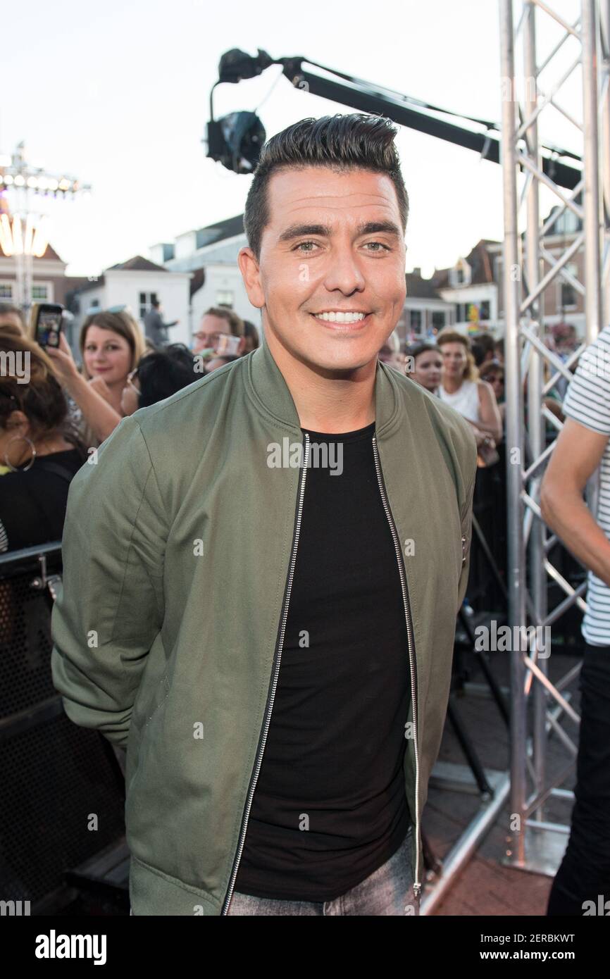 Jan Smit during the music festival on the square in Amersfoort, the ...