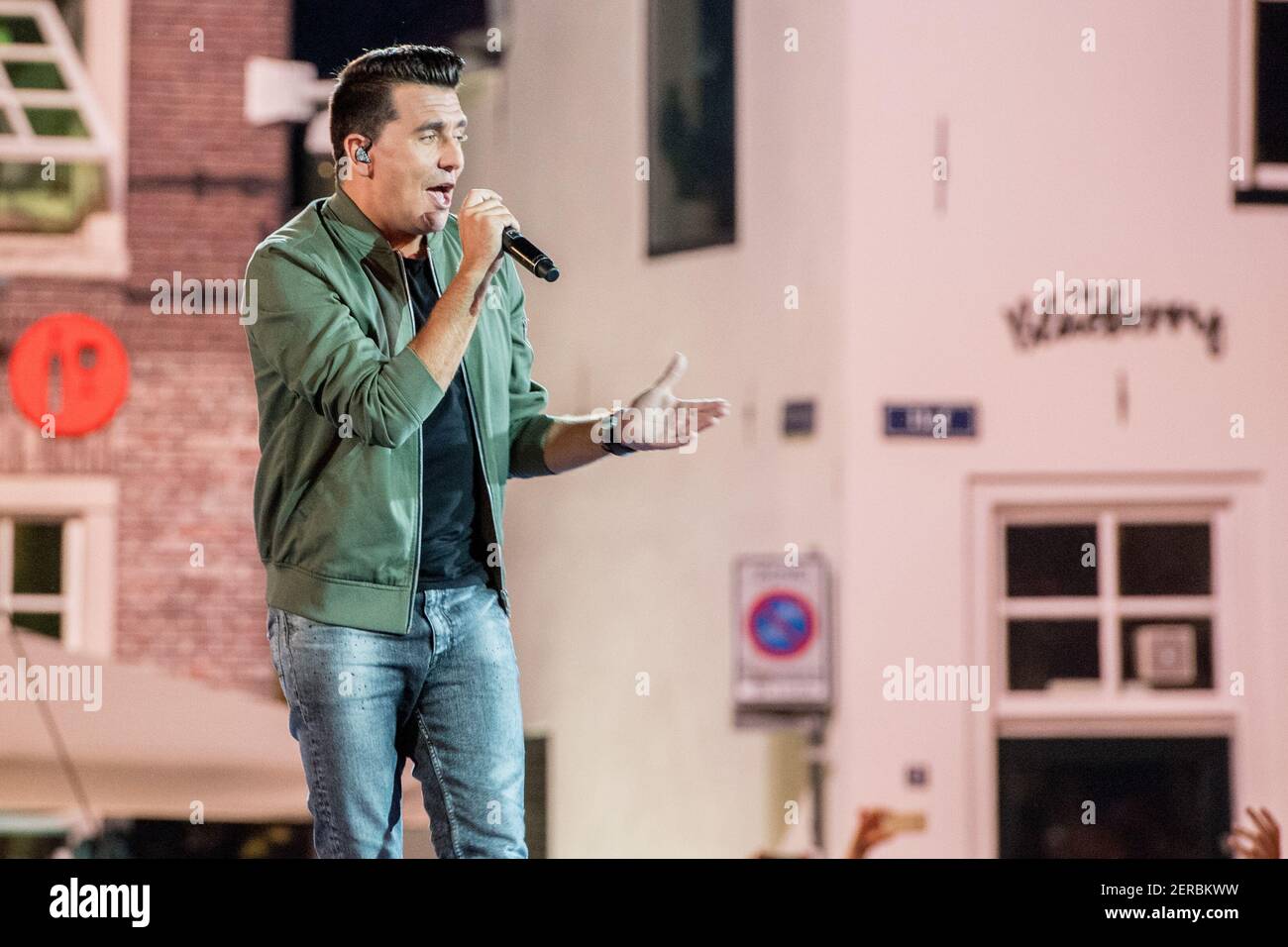 Jan Smit during the music festival on the square in Amersfoort, the ...
