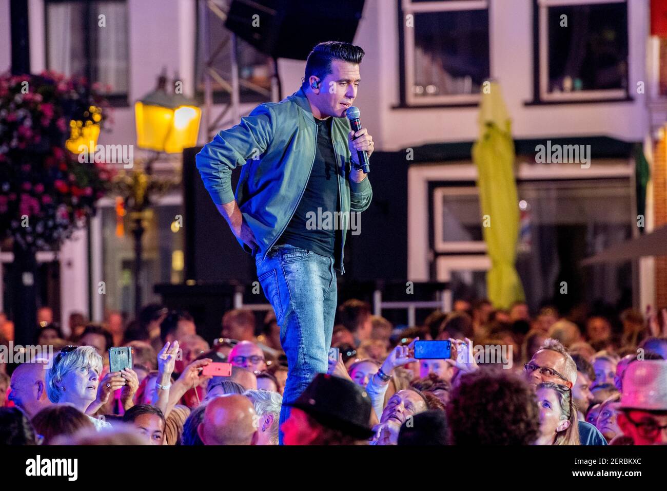Jan Smit during the music festival on the square in Amersfoort, the ...
