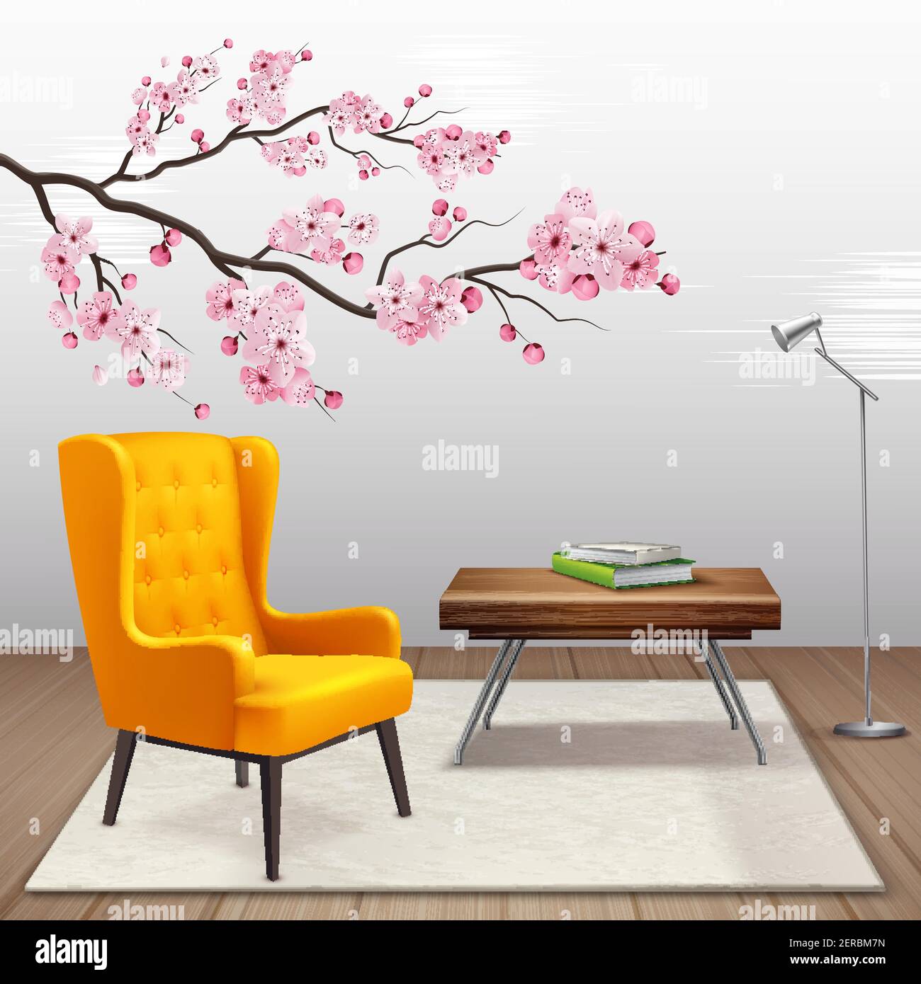 Modern coffee table japan Stock Vector Images - Alamy