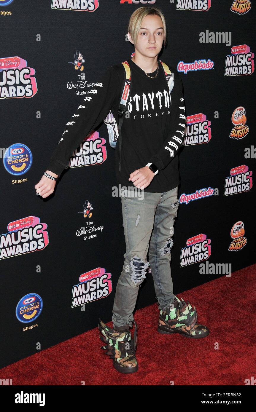 Russell Horning aka Backpack Kid arrives at the 2018 Radio Disney Music ...
